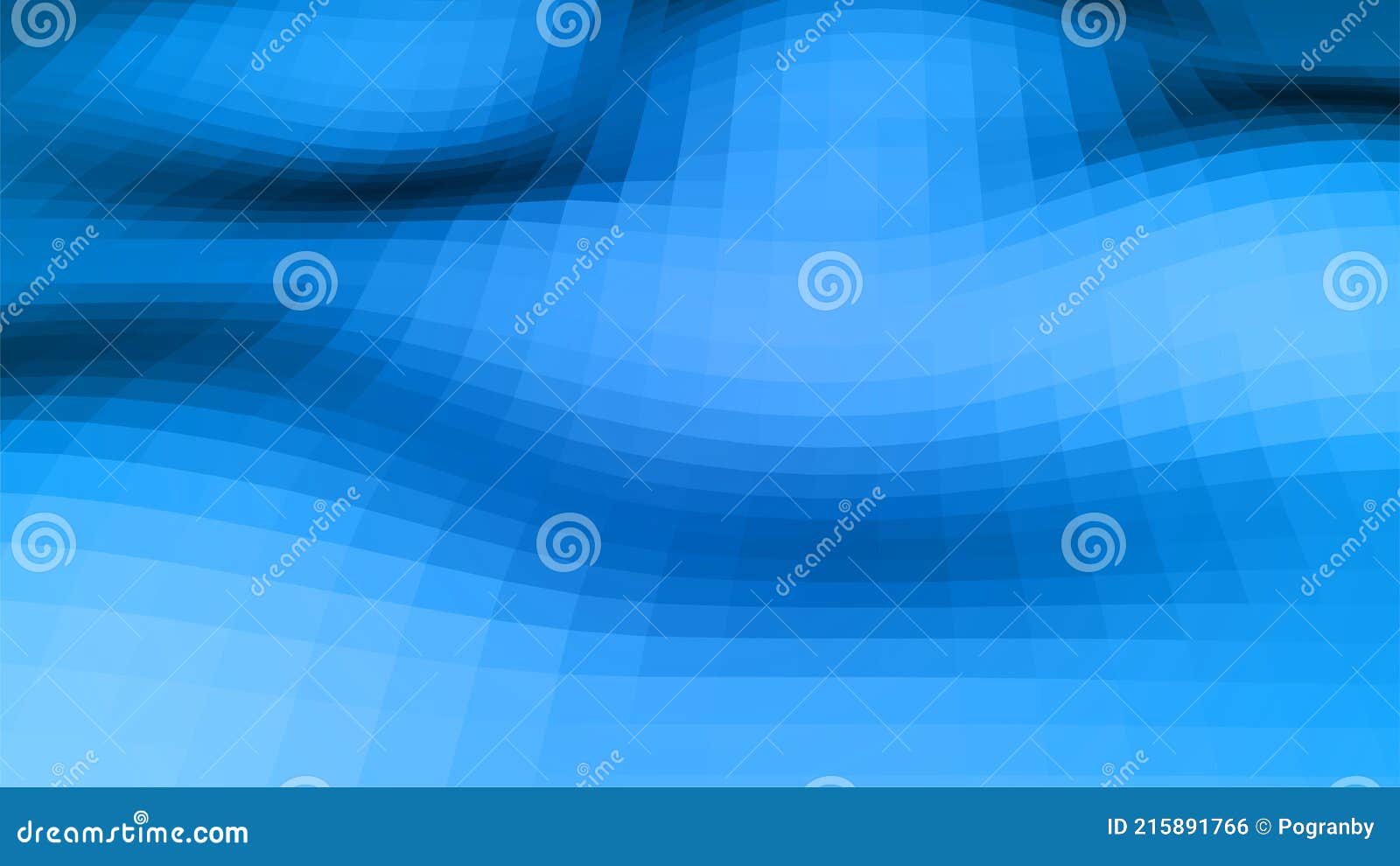 Blue 3d Polygon Surface. Virtual Computer Landscape. Vector Design Art ...