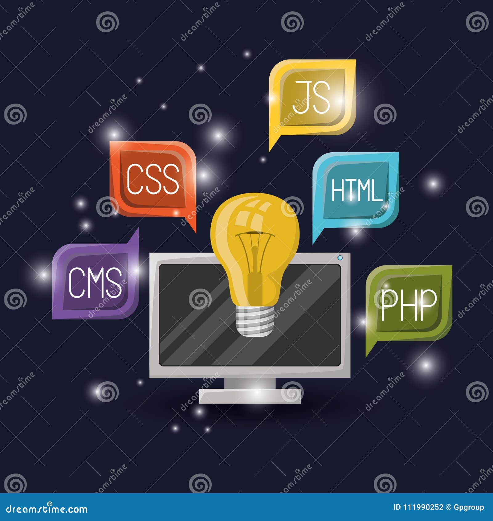 Codes And Key Display With Blue Formulas Royalty-Free Cartoon | CartoonDealer.com #113741132