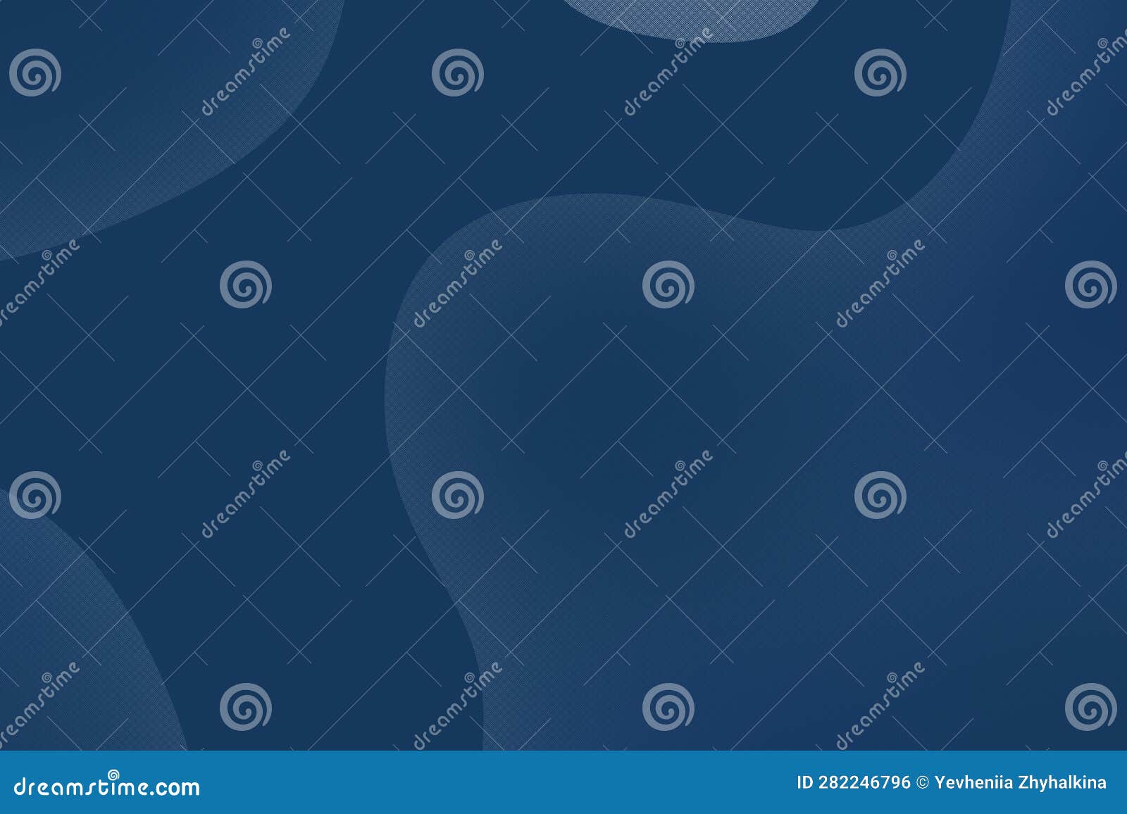 Blue Dark Background with Gradient, Abstract Oval Shapes, Thin Wavy ...