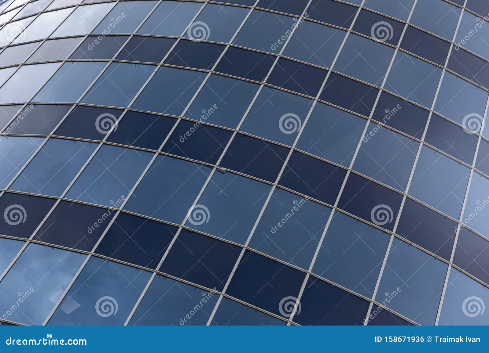 Blue and Dark Blue Glass Square and Rectangular Windows on Building ...