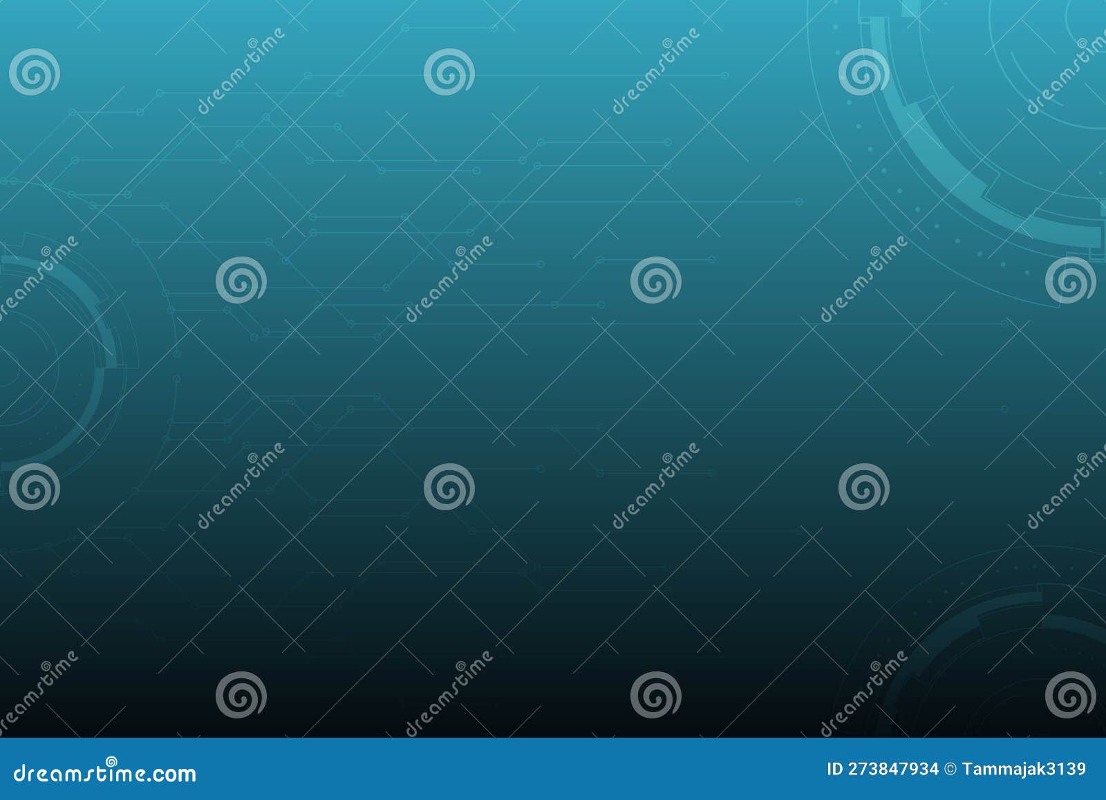 Blue and Dark Template of Network Connection Technology. Line and Dot ...