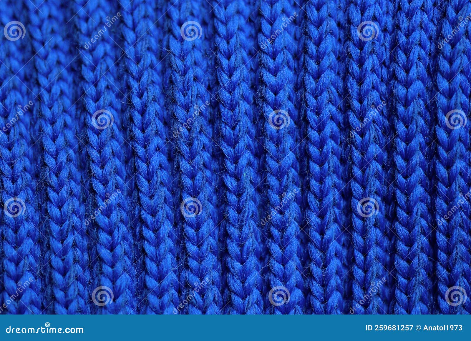 Blue Dark Woolen Texture of a Sweater Fabric Stock Image - Image of ...