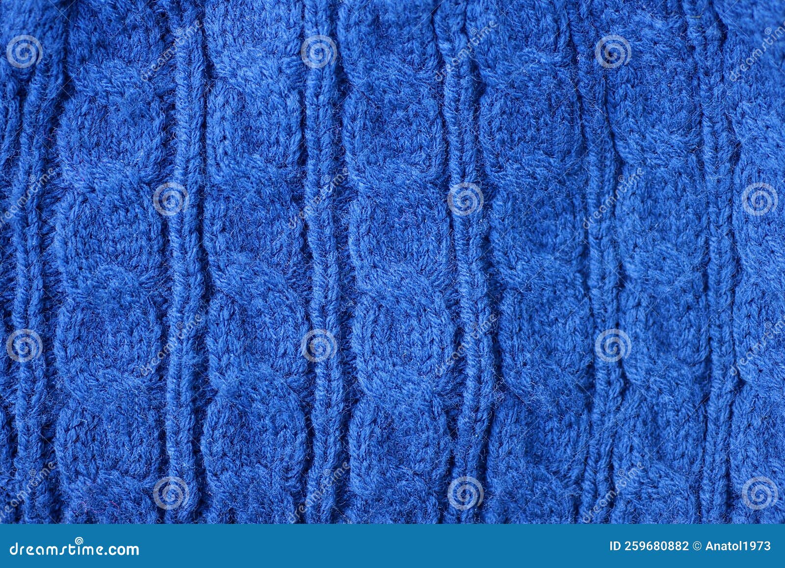 Blue Dark Woolen Texture of a Sweater Fabric Stock Photo - Image of ...