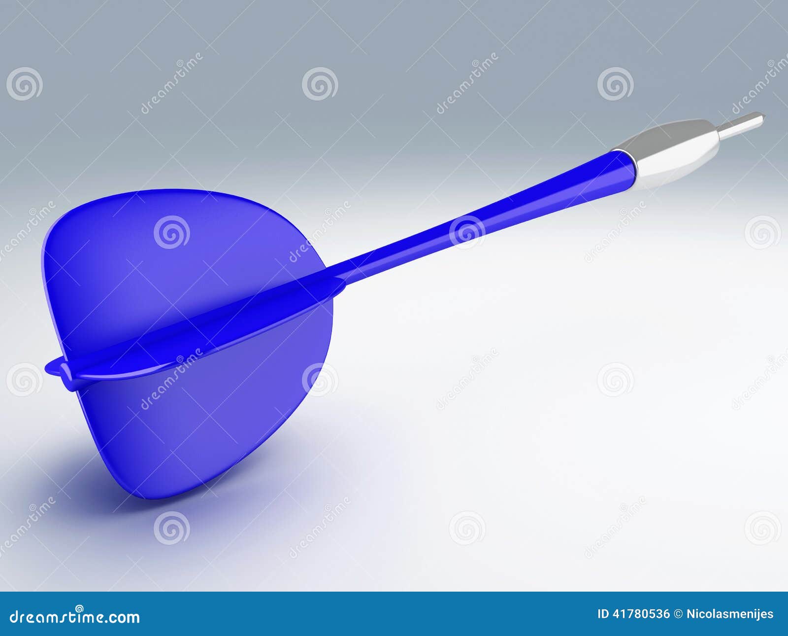 Blue dart 3d stock illustration. Illustration of marketing - 41780536