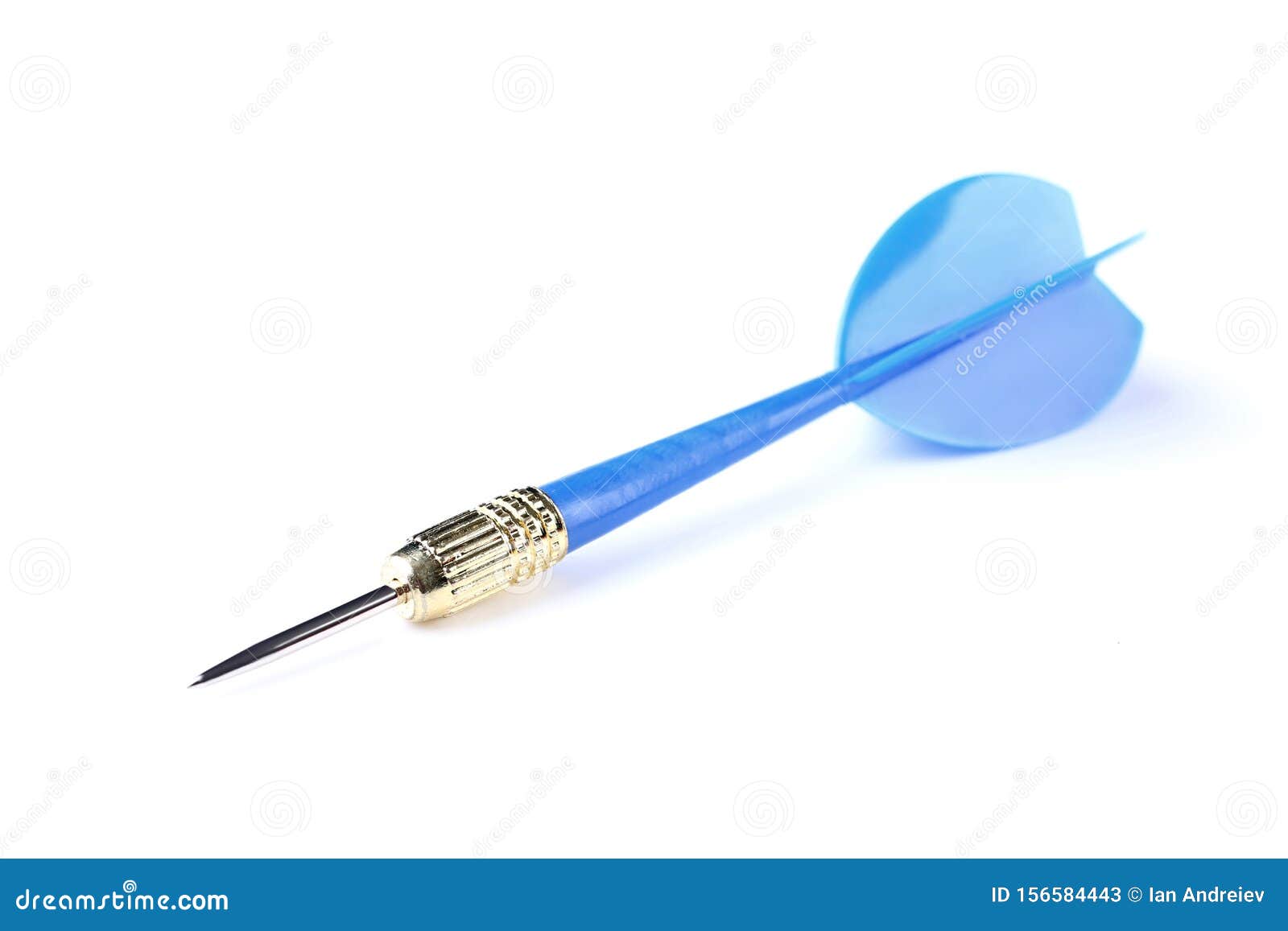 Blue dart stock image. Image of focus, closeup, success - 156584443