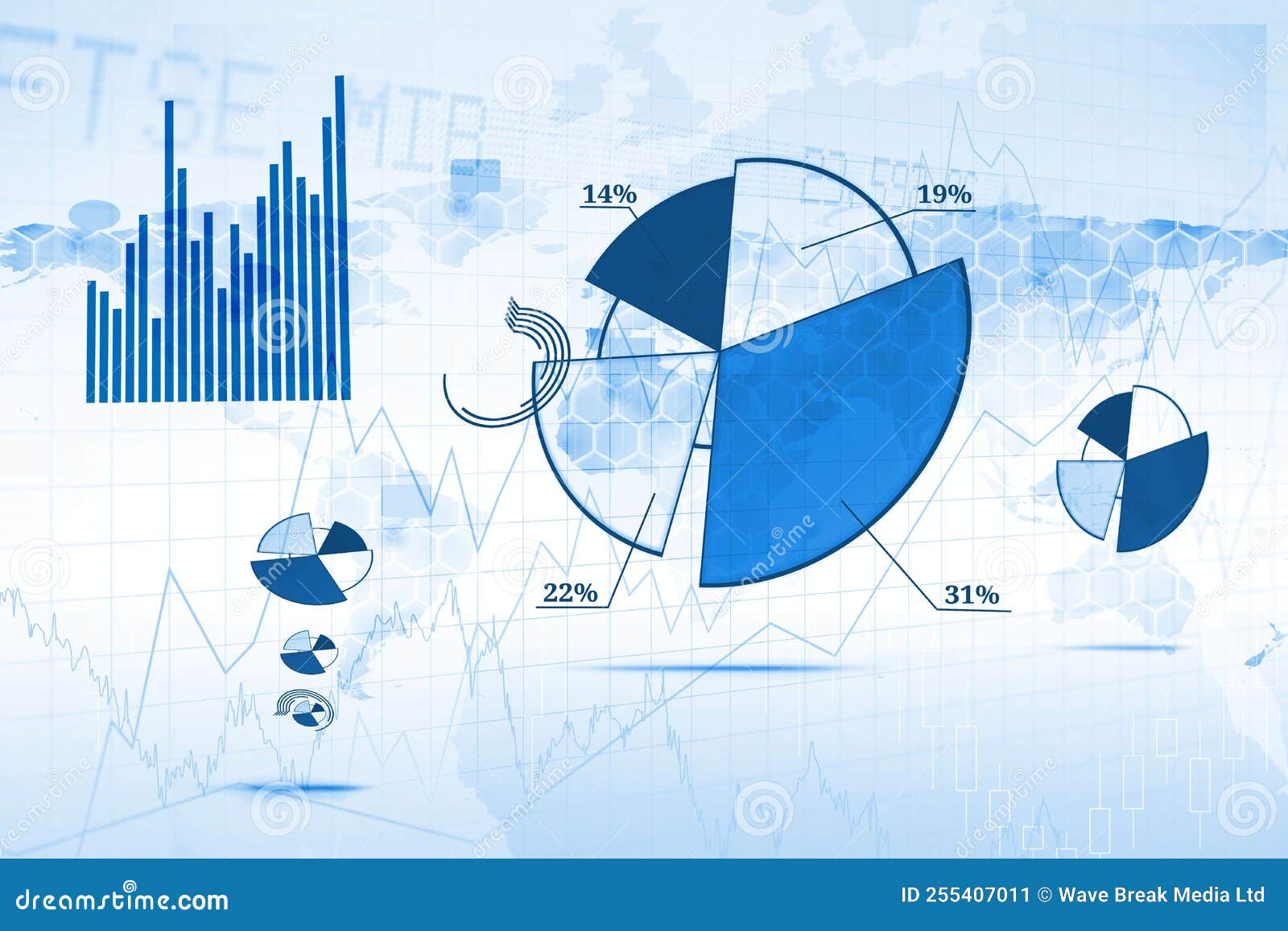 Blue data stock image. Image of people, graph, graphic - 255407011