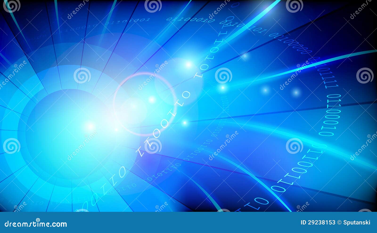 Blue data background stock vector. Illustration of decoration - 29238153
