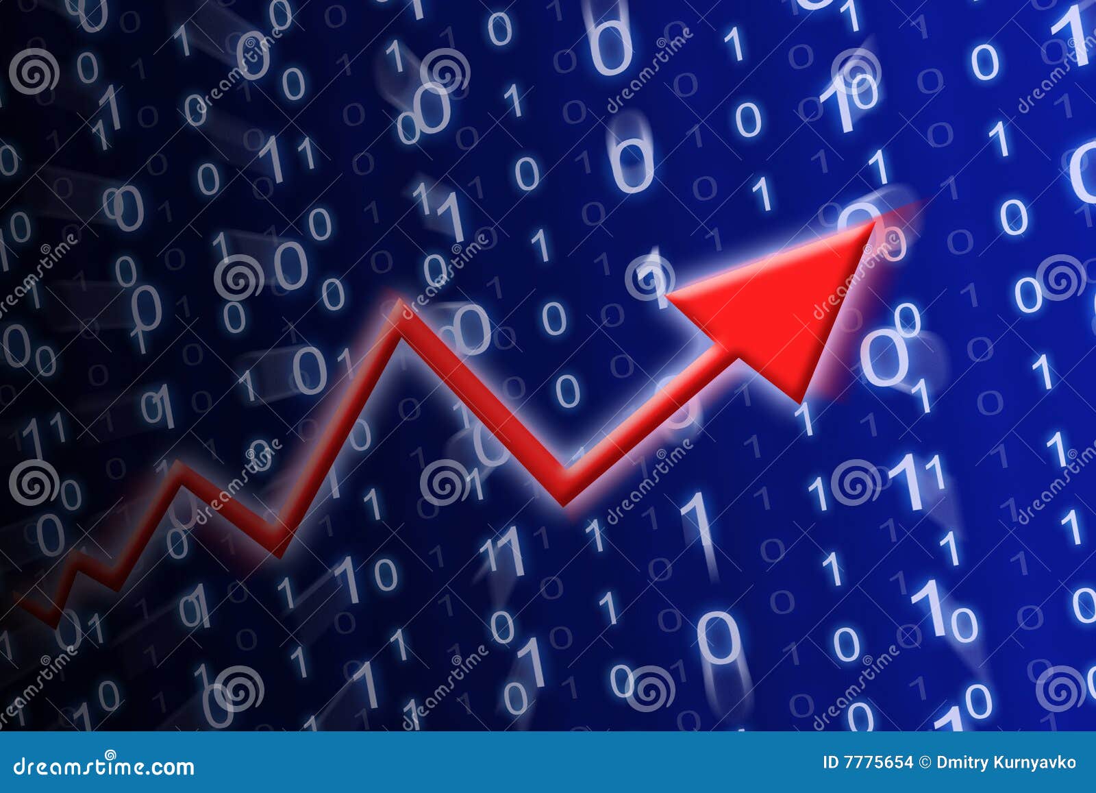 Blue data space stock illustration. Illustration of future - 7775654