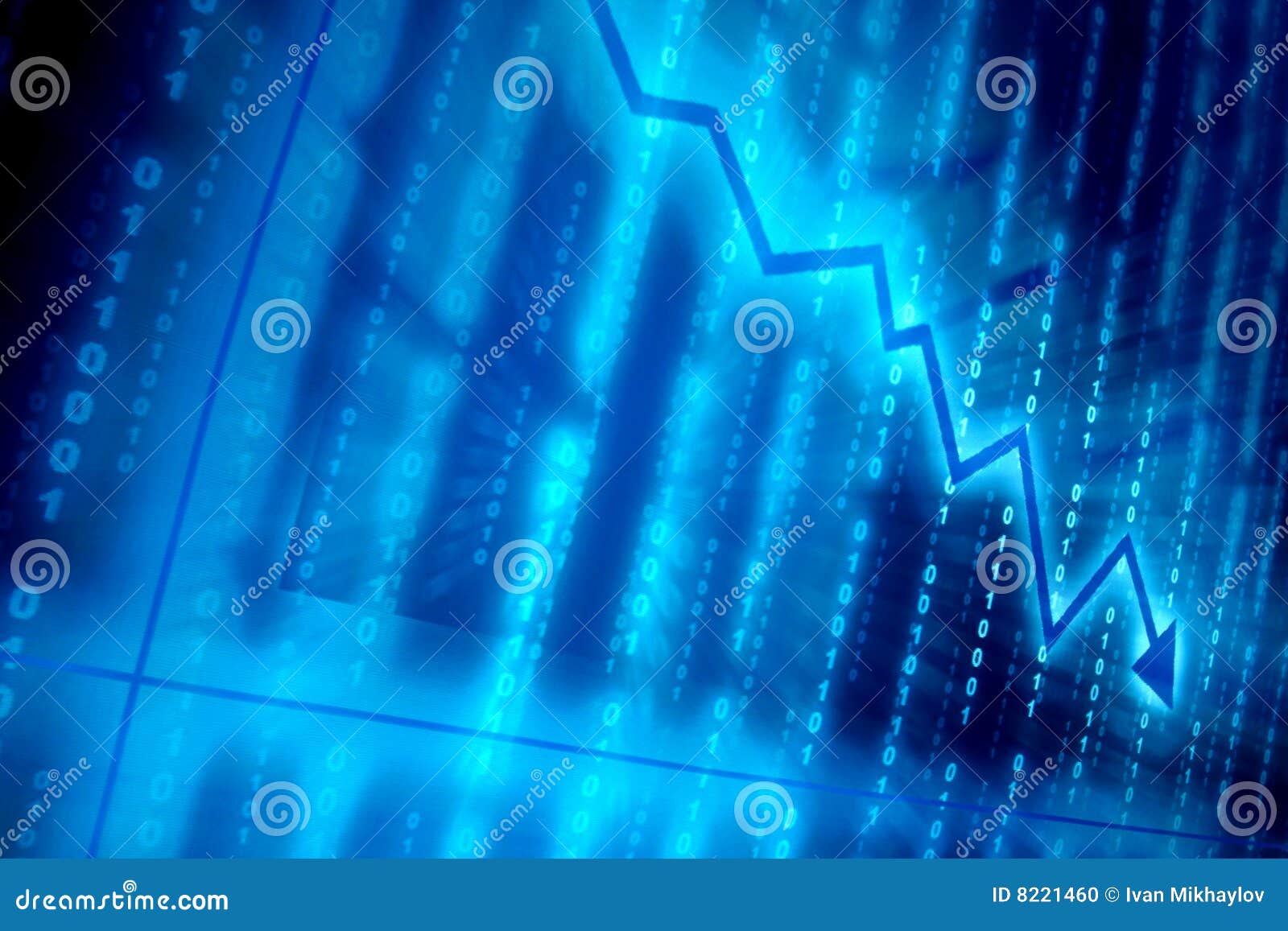 Blue data space stock illustration. Illustration of digital - 8221460