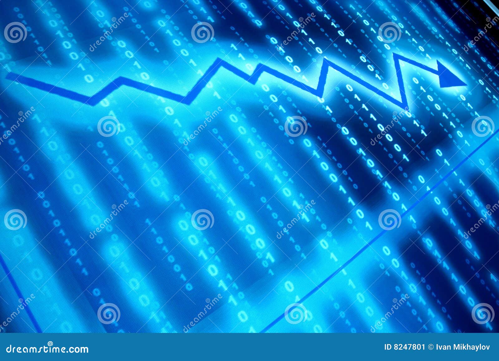 Blue data space stock illustration. Illustration of display - 8247801