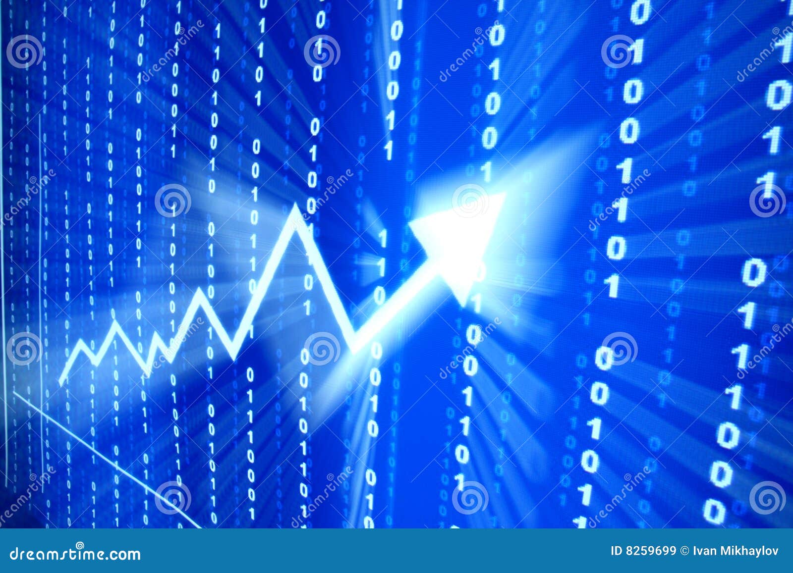 Blue data space stock illustration. Illustration of arrow - 8259699