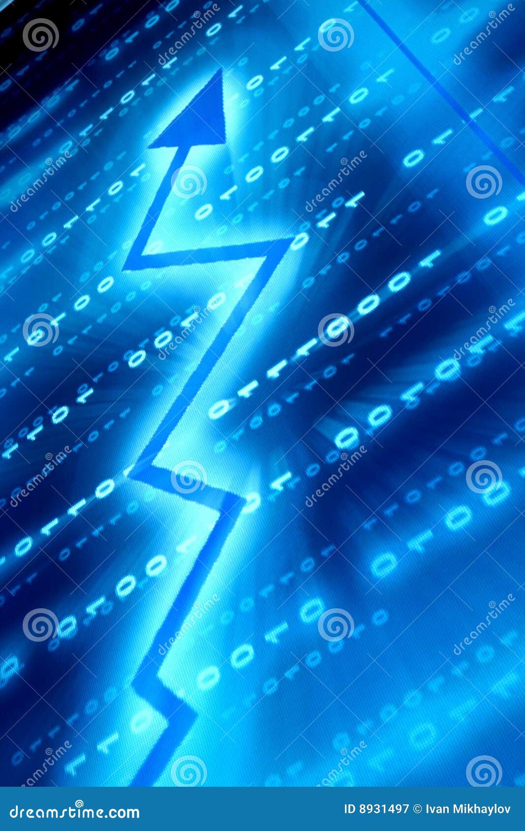 Blue data space stock illustration. Illustration of background - 8931497