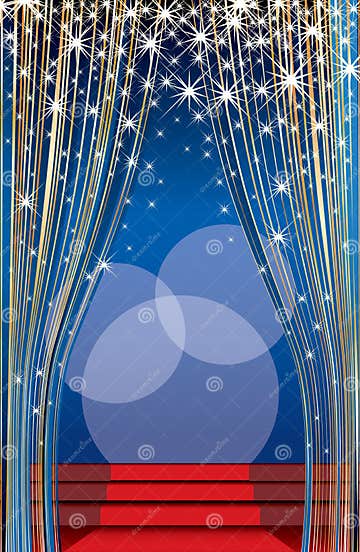 Blue dawn stage stock vector. Illustration of background - 17355234