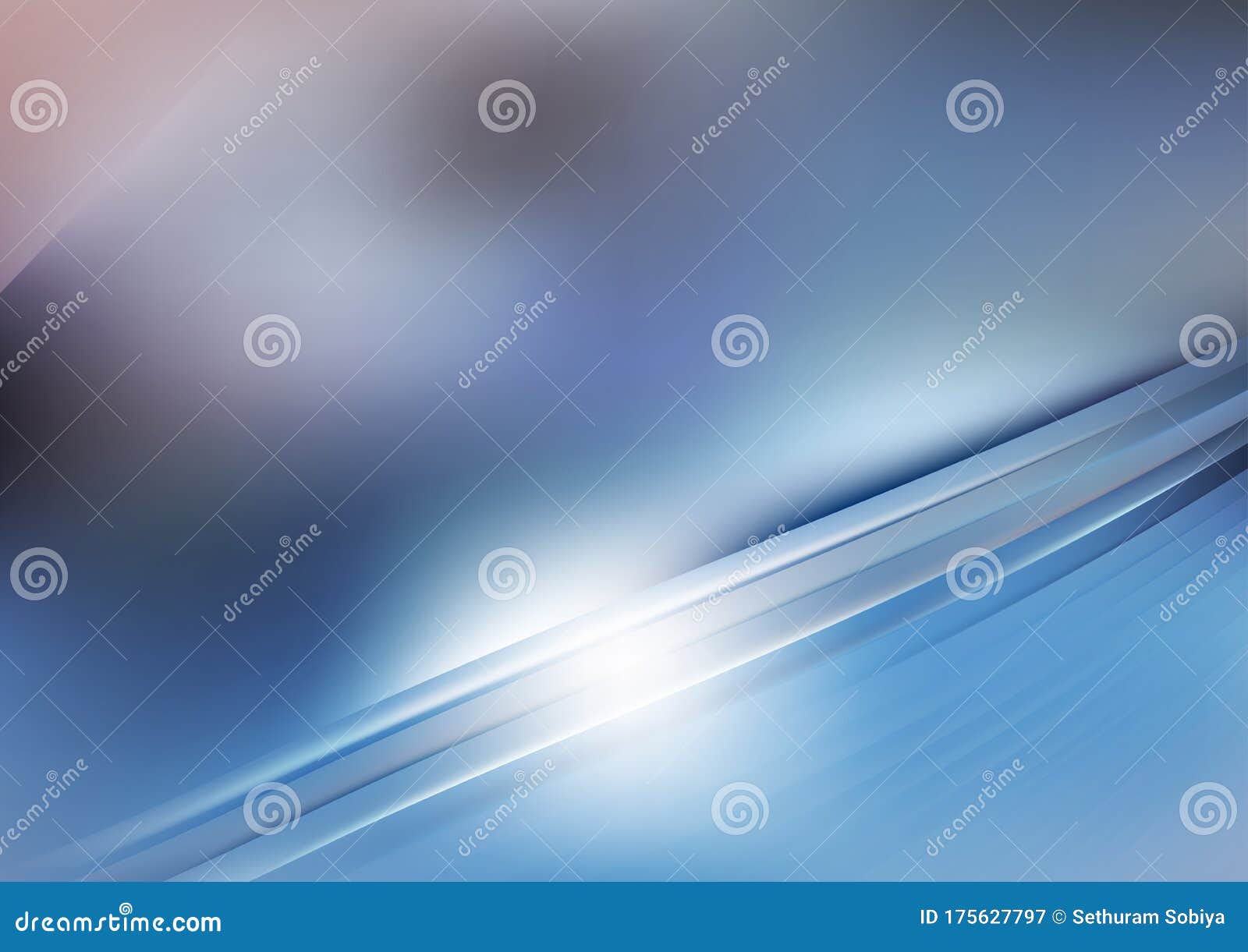 Blue Daytime Digital Background Vector Illustration Design Stock Vector ...