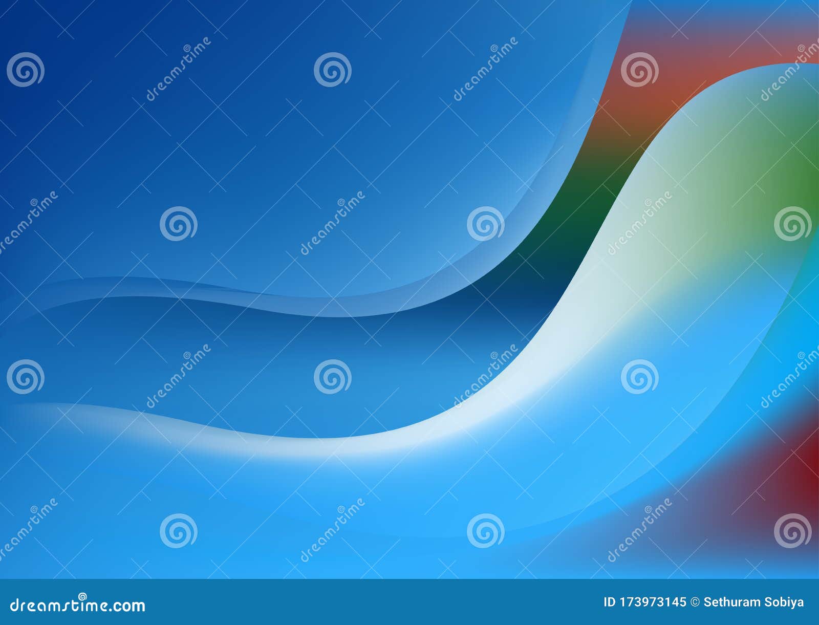 Blue Daytime Template Background Vector Illustration Design Stock ...