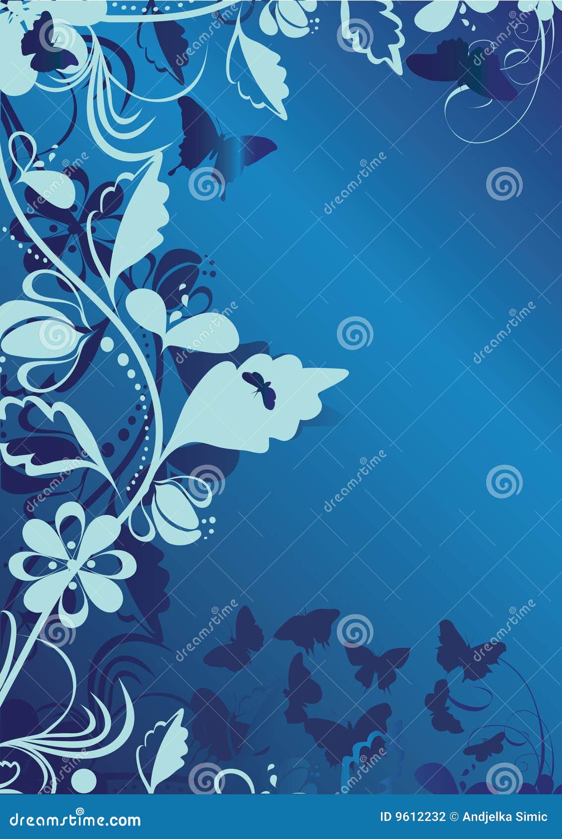 Blue decorative background stock vector. Illustration of circle - 9612232