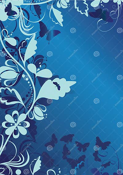 Blue decorative background stock vector. Illustration of circle - 9612232