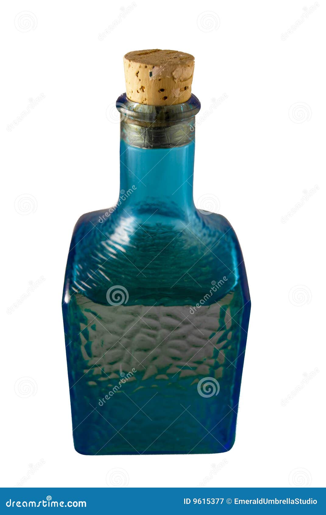 Blue Decorative Bottle Upper View Stock Image - Image of bottle, blue ...