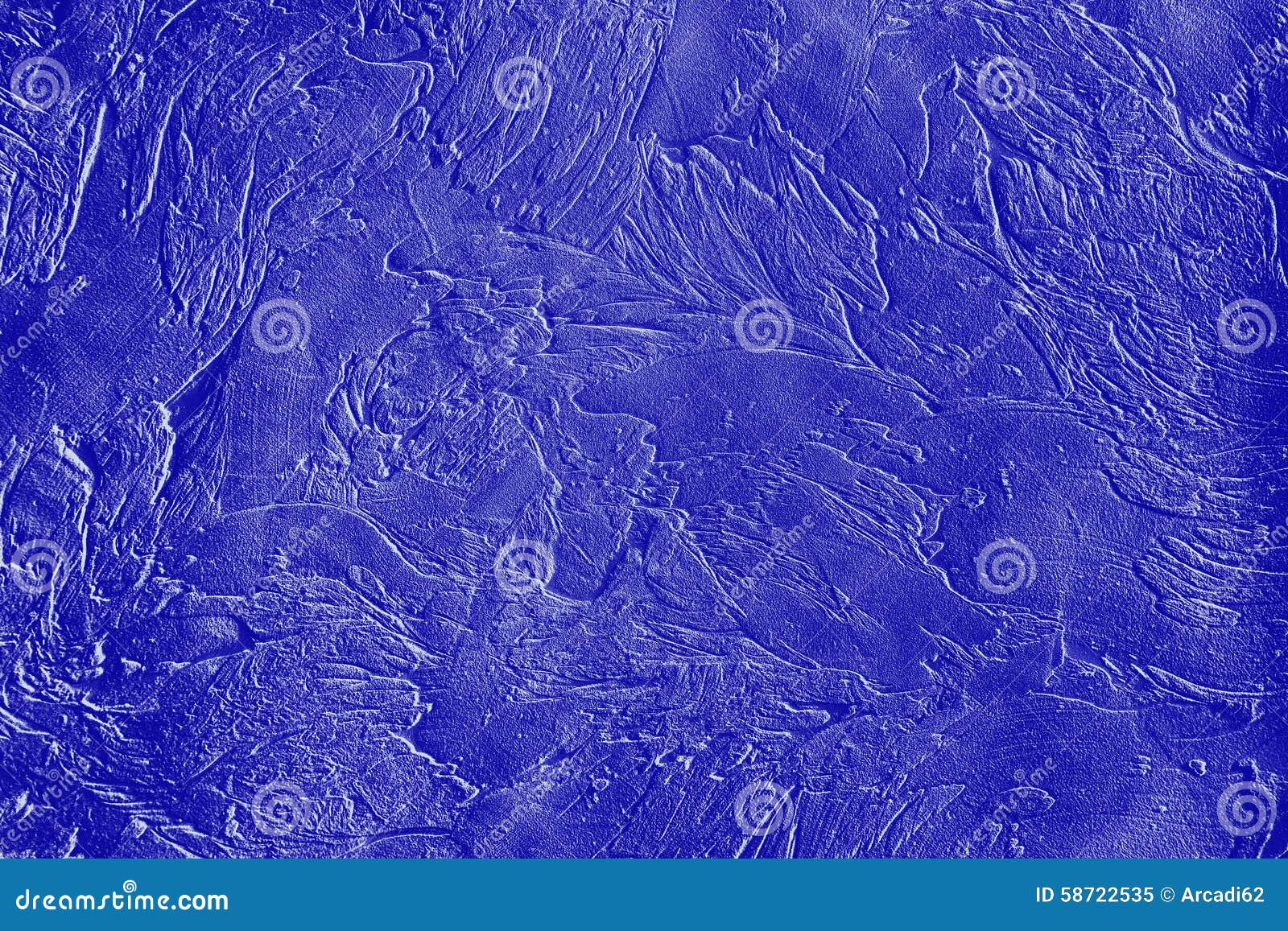Blue Decorative Plaster, Texture Stock Image - Image of architecture ...