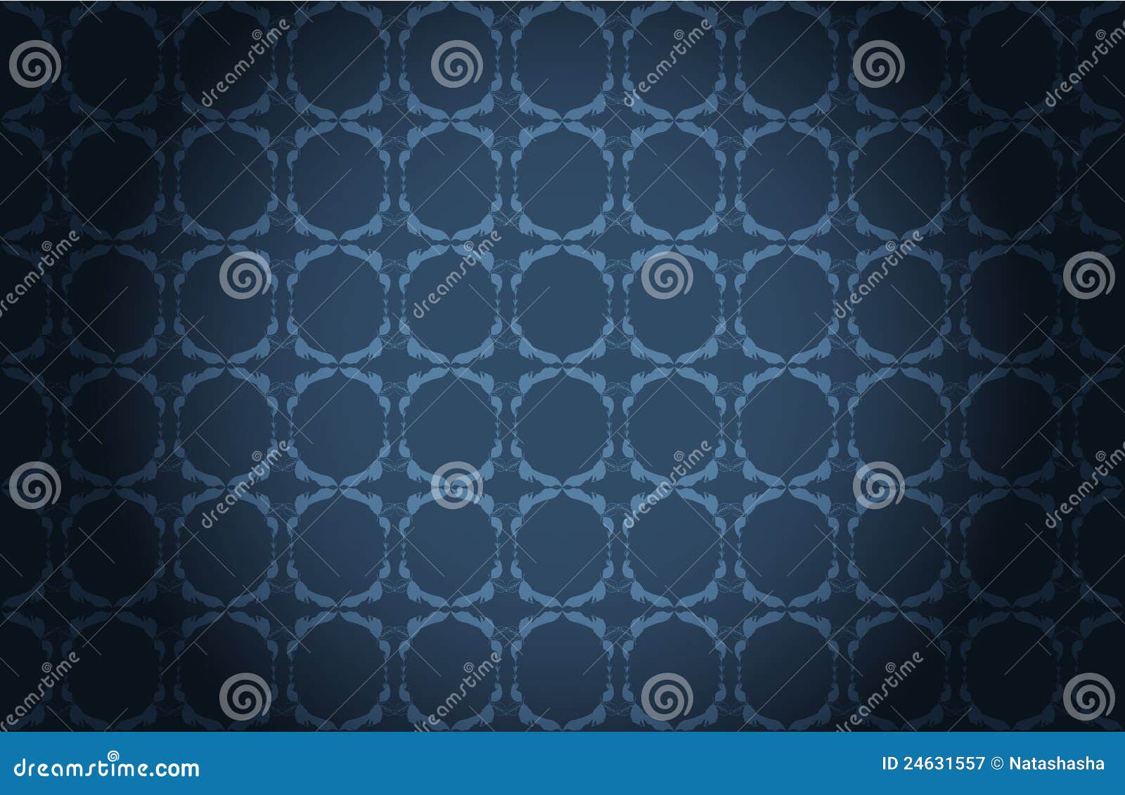 Blue decorative wallpaper stock vector. Illustration of leafs - 24631557