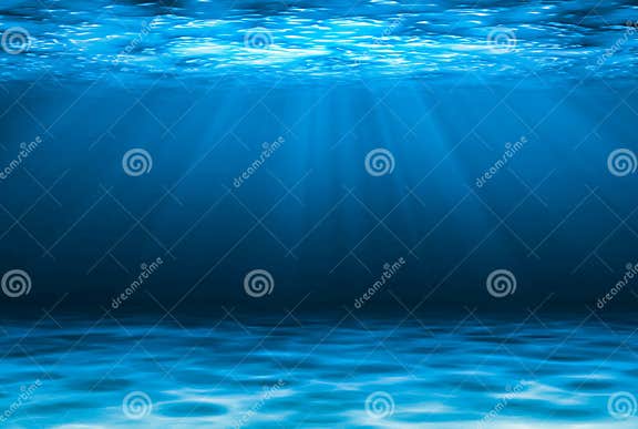 Blue Deep Water Abstract Natural Background. Stock Illustration ...