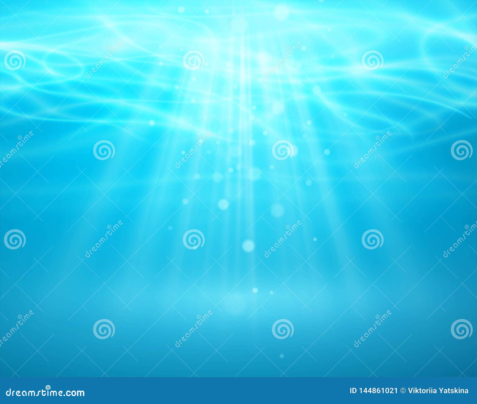 Blue Deep Water and Sea Abstract Natural Background. Vector ...