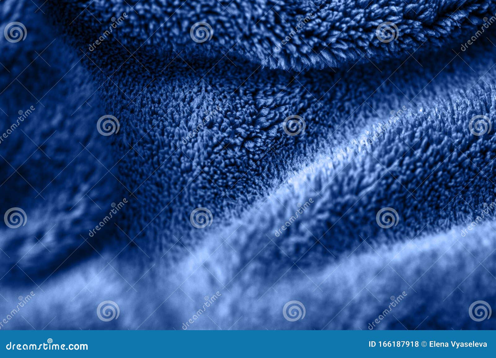 Blue Delicate Soft Background of Fur Plush Smooth Fabric. Texture of ...