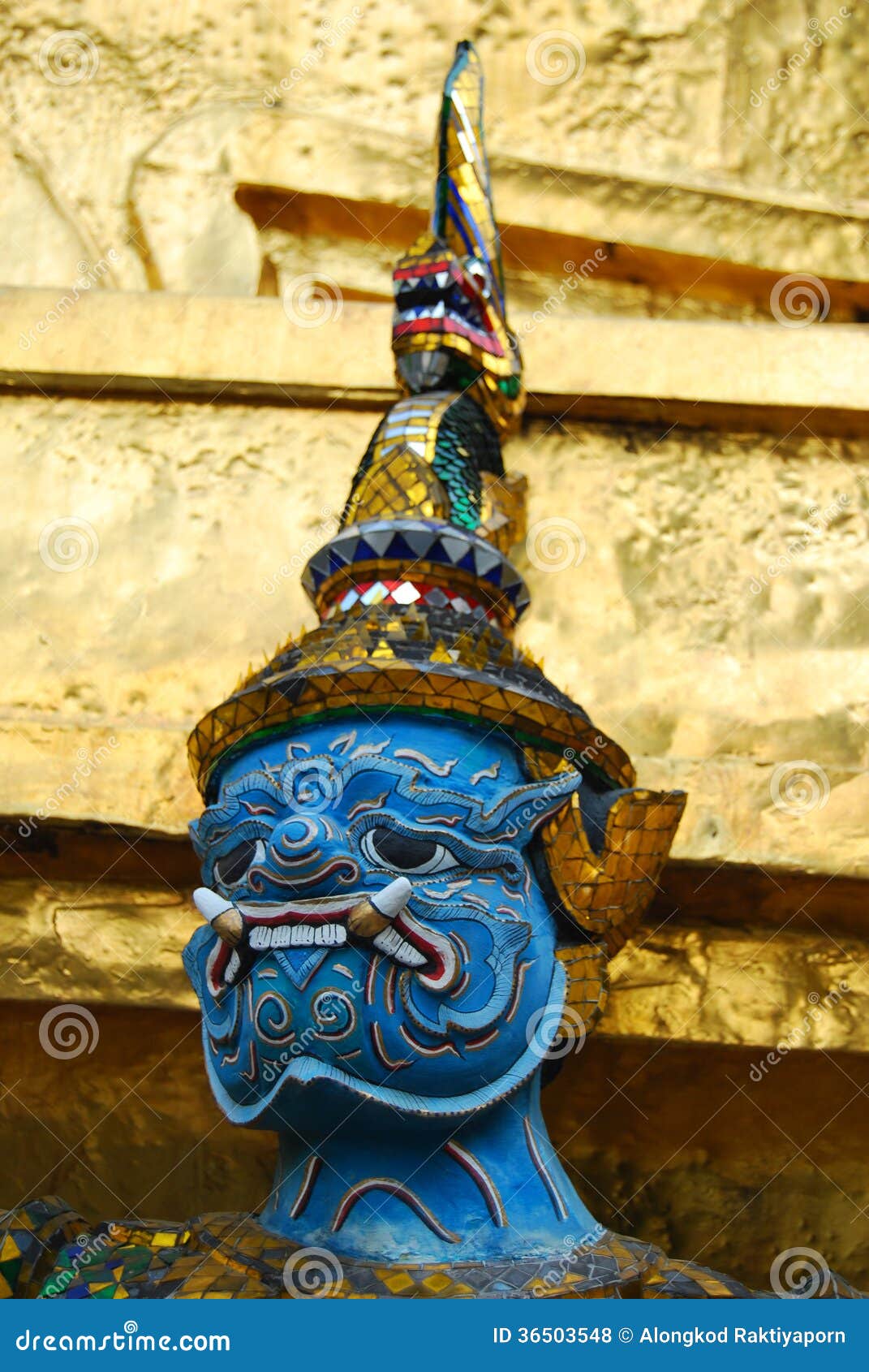 Blue demon. stock photo. Image of ramayana, violent, cruel - 36503548