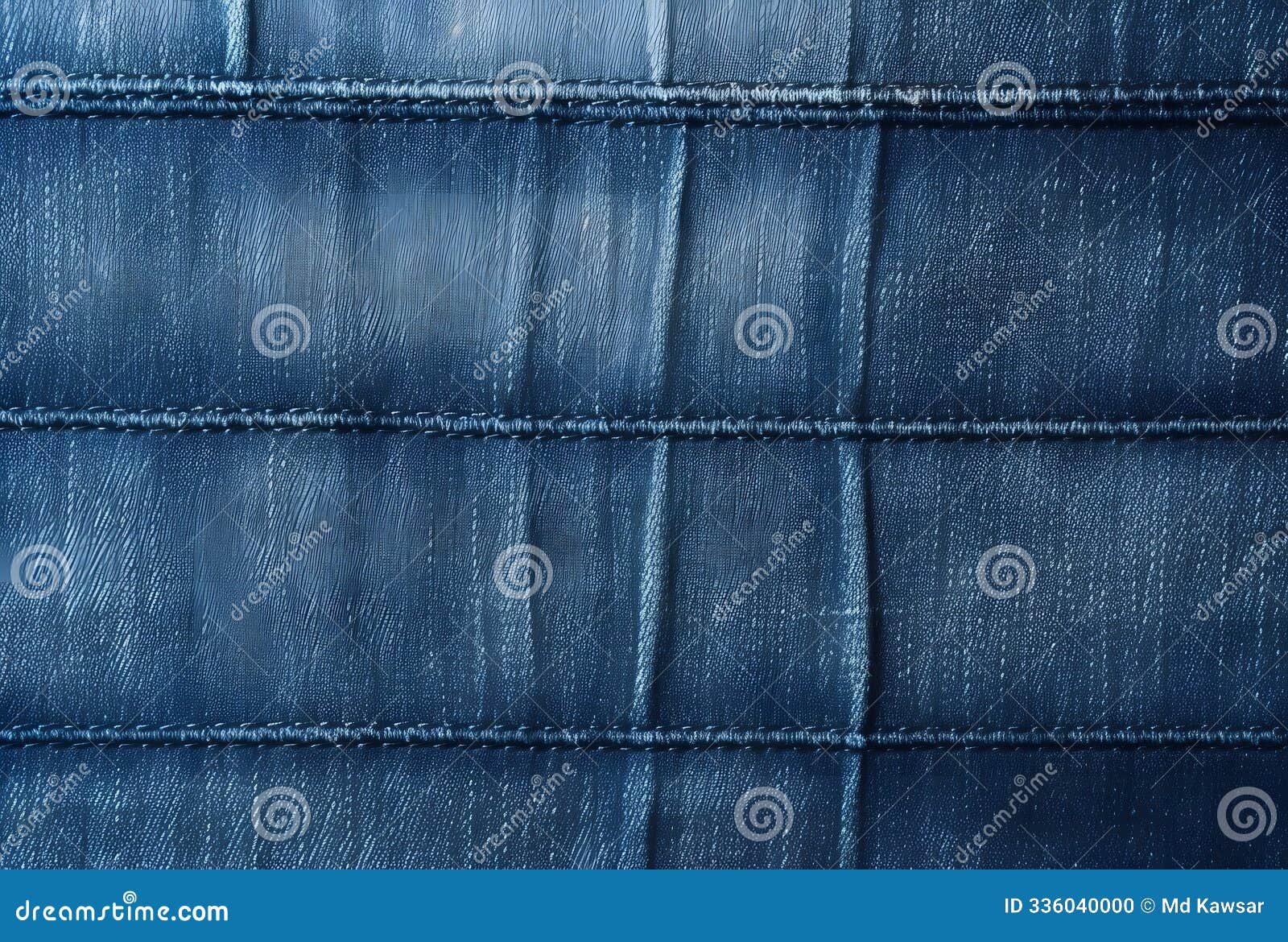 Blue Denim Fabric Texture with Stitching Stock Illustration ...