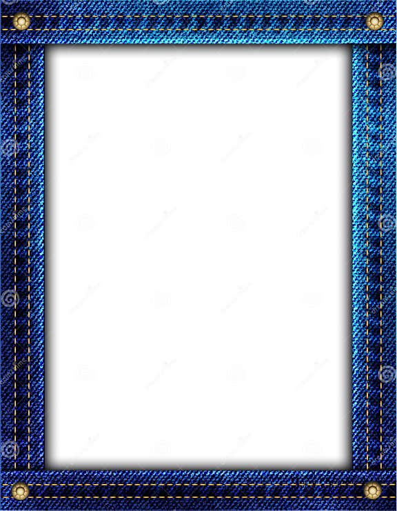 Blue denim frame stock vector. Illustration of classic - 28545831