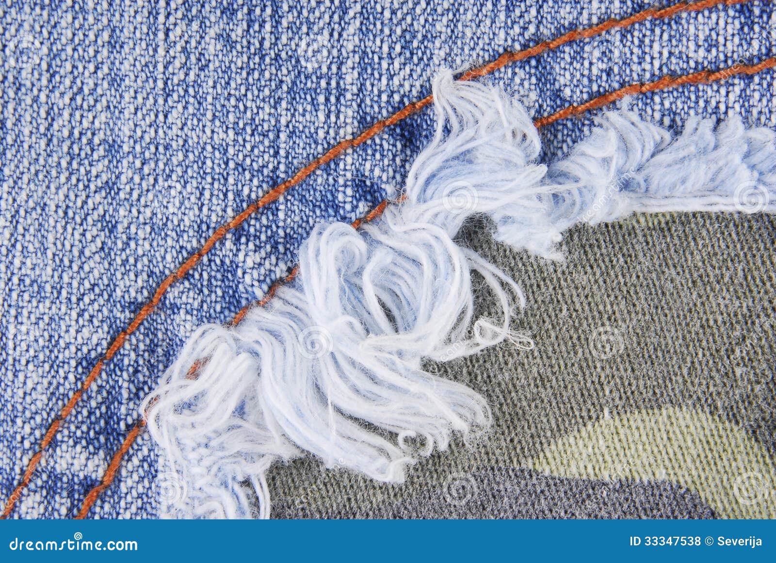 Blue Denim Jeans Seam Texture Stock Photo - Image of cloth, macro: 33347538