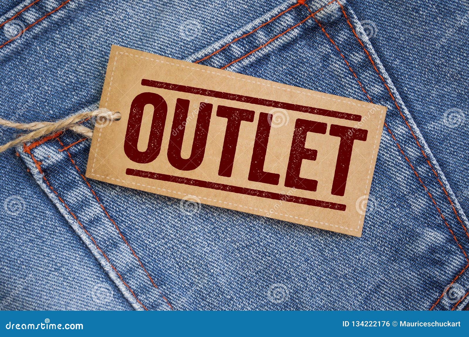 Blue denim jeans with tags stock photo. Image of jeans - 134222176