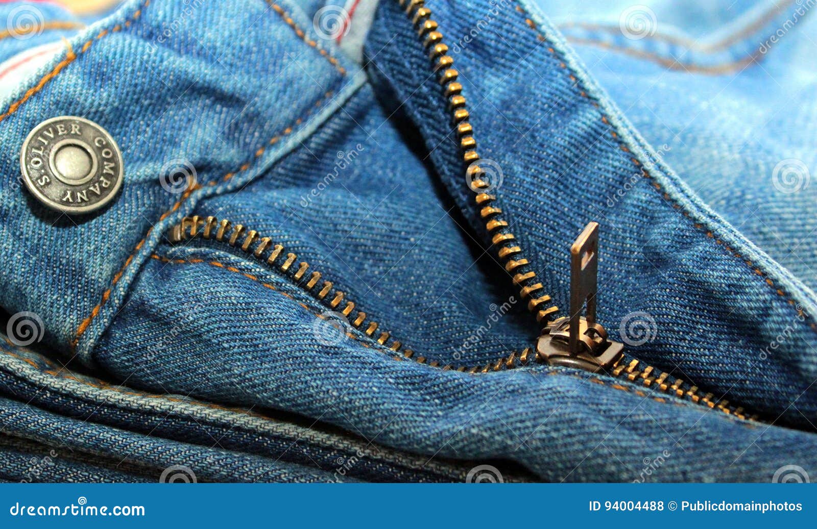 Blue, Denim, Jeans, Zipper Picture. Image: 94004488