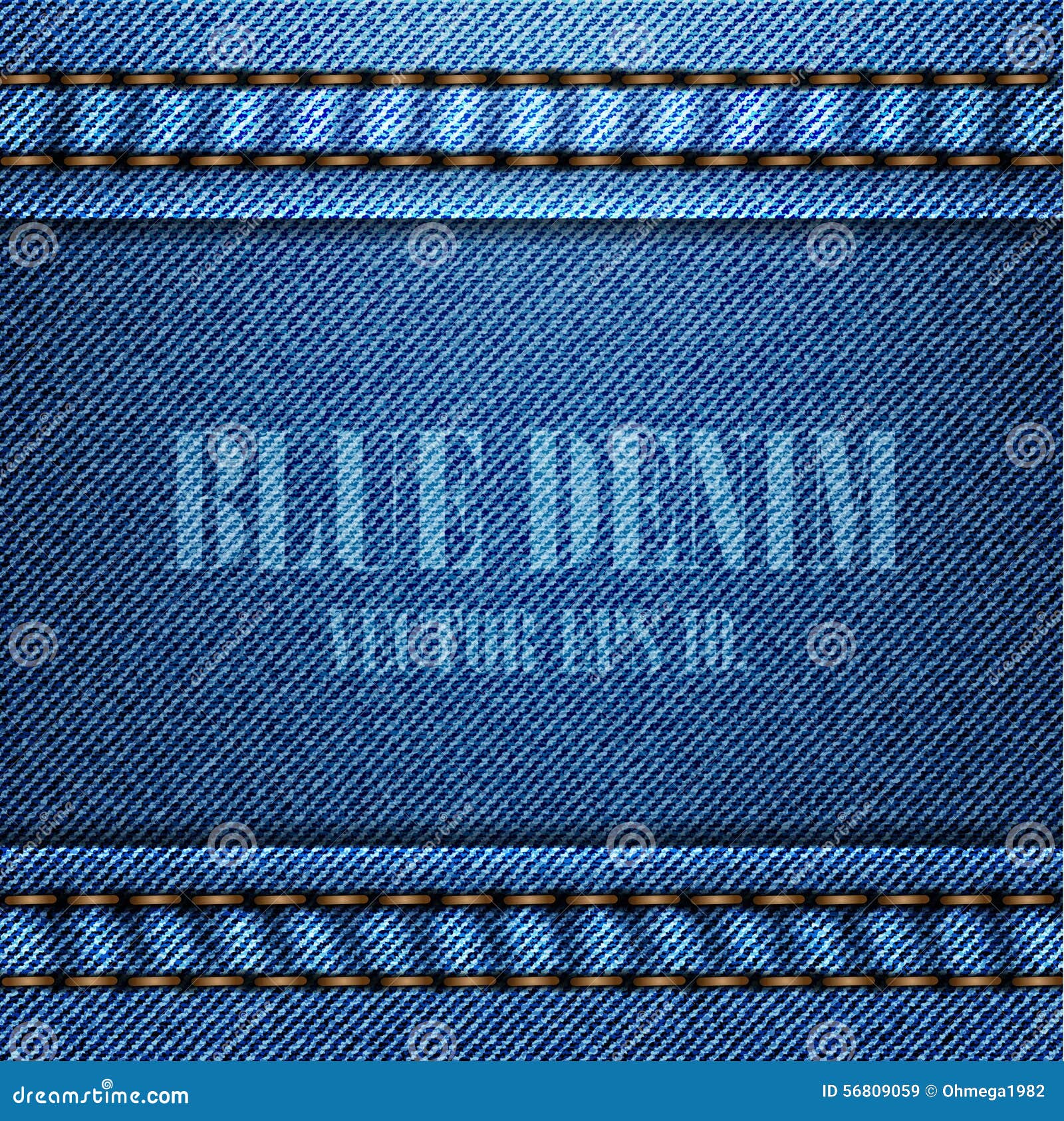 Blue Denim stock vector. Illustration of fashion, empty - 56809059
