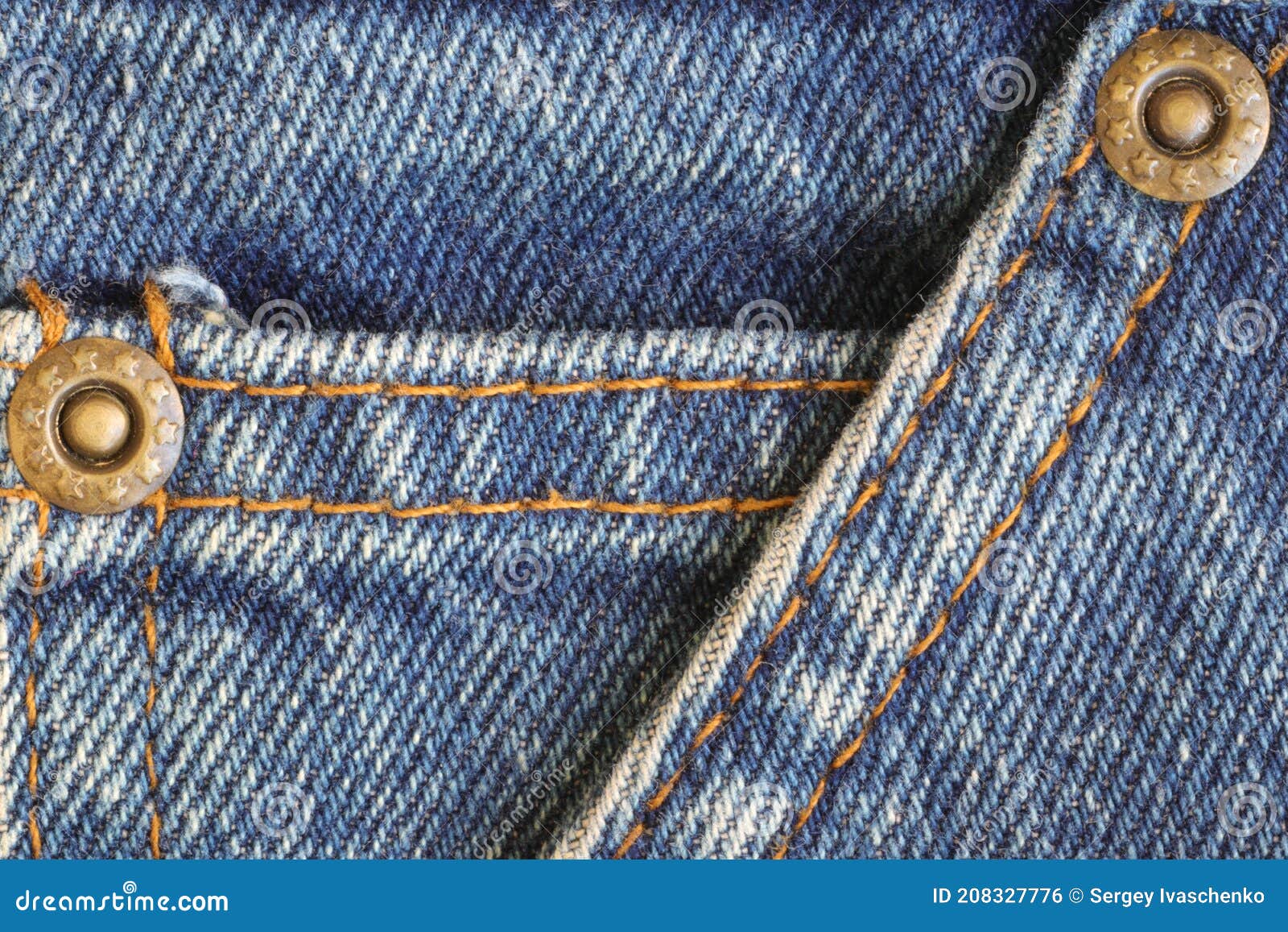 Fabric Texture with Rivets for Clothes. Stock Photo - Image of flooring ...