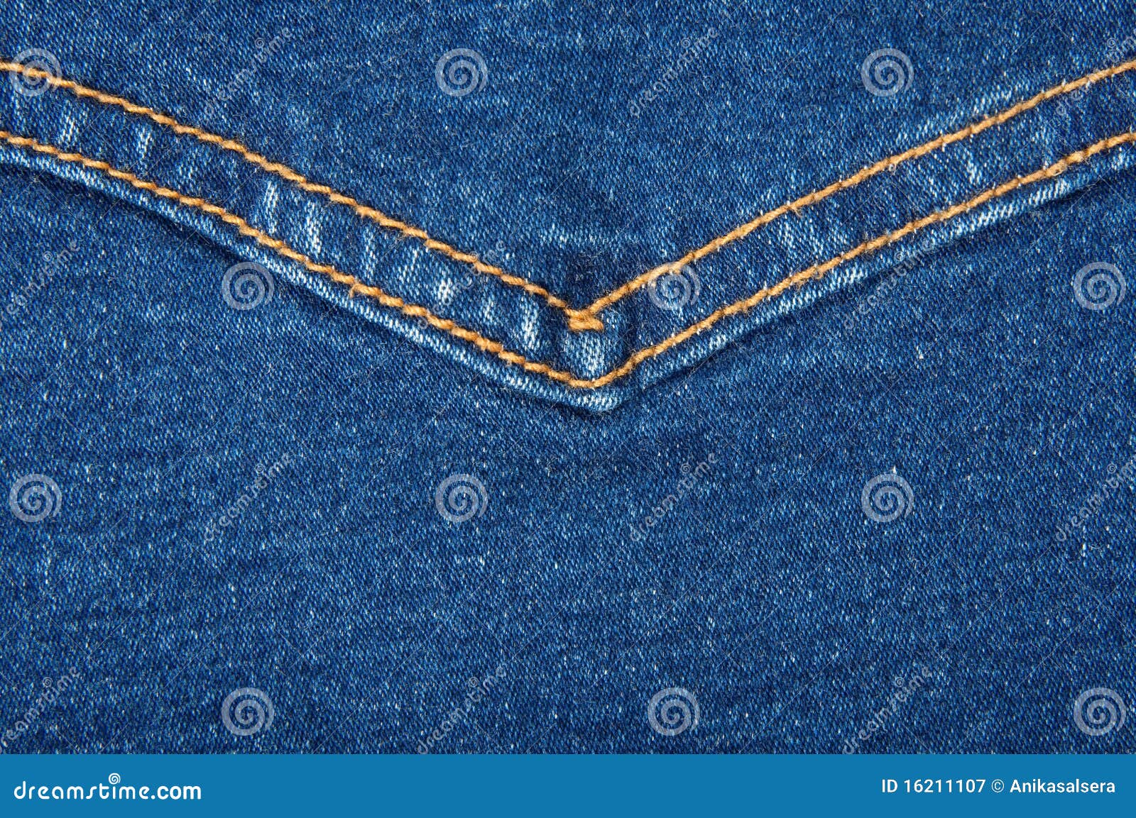 Blue Denim Texture with Yellow Stitch Stock Image - Image of cool ...