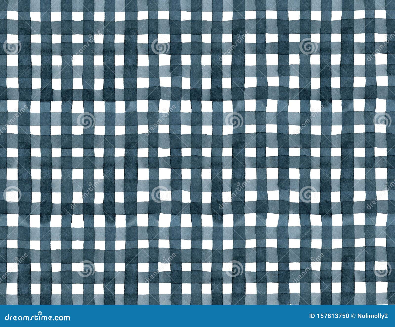 Blue Dense Square Cage, Hand-drawn Watercolor Stock Photo - Image of ...