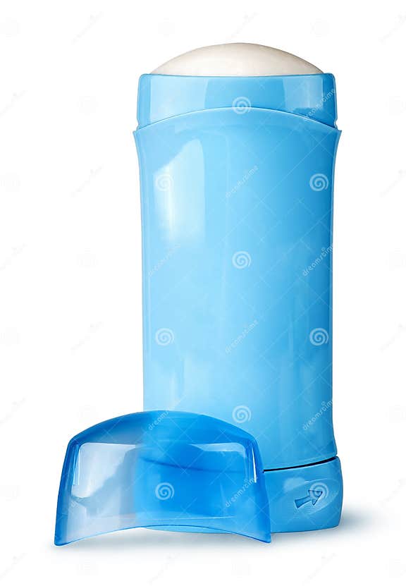 Blue Deodorant Container Cap Near Stock Photo - Image of object ...
