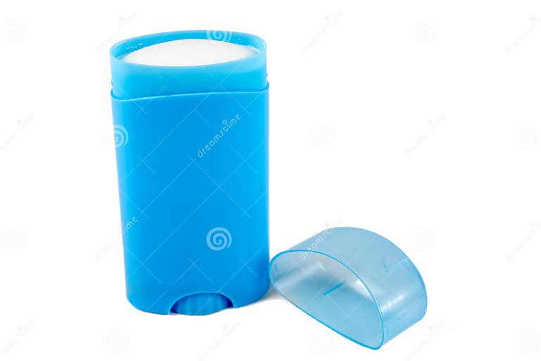 Blue deodorant container stock photo. Image of scent - 80873236