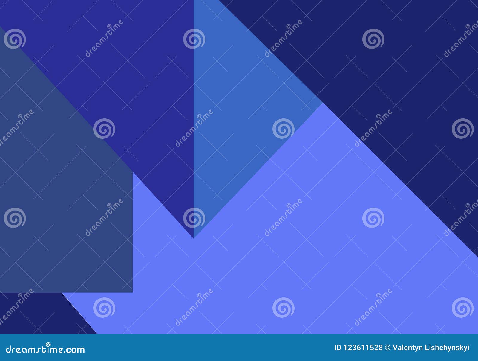 Blue Design Background. Flat Illustration Stock Illustration ...
