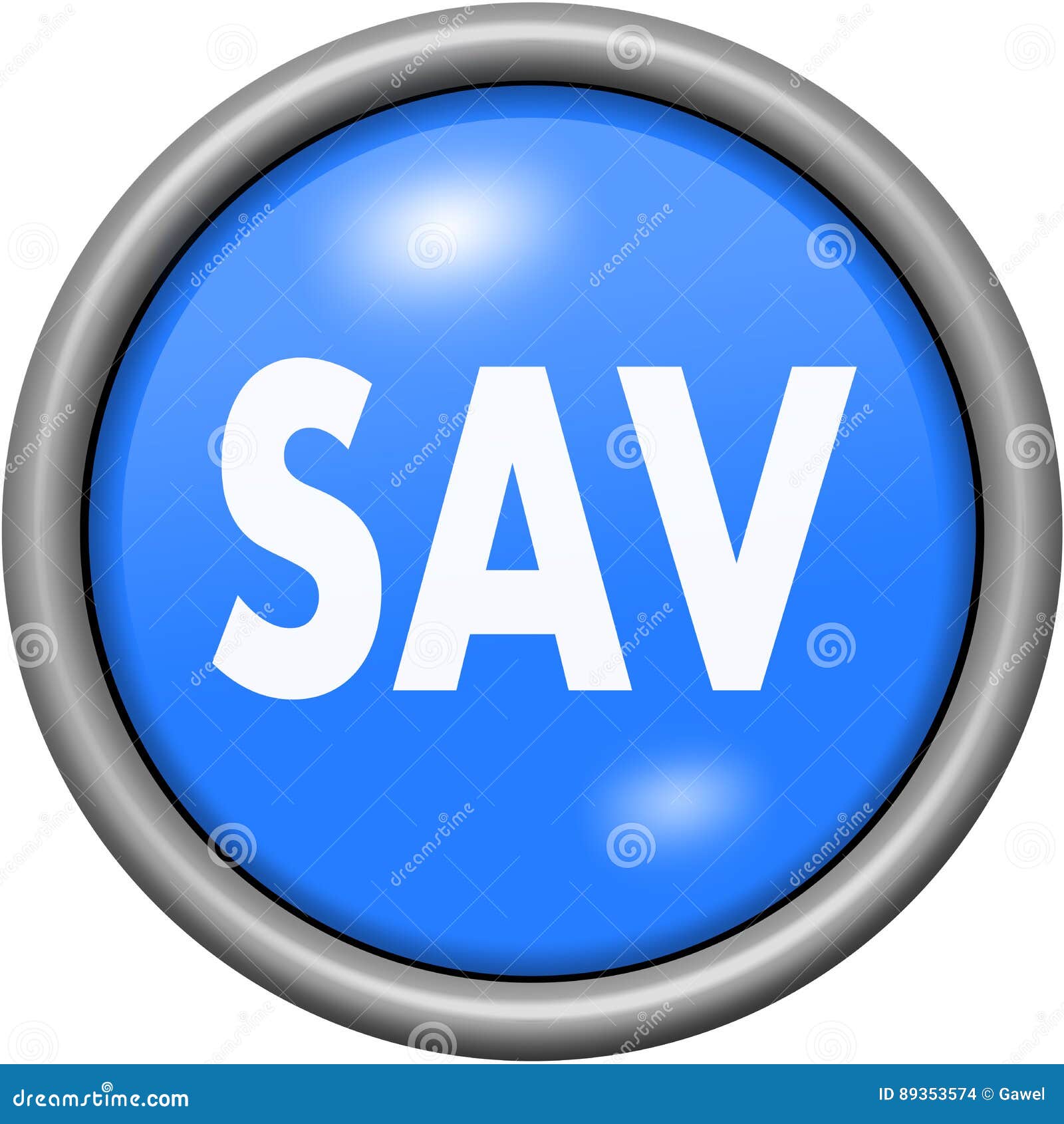 Blue Design Customer Service in Round 3D Button Stock Illustration ...