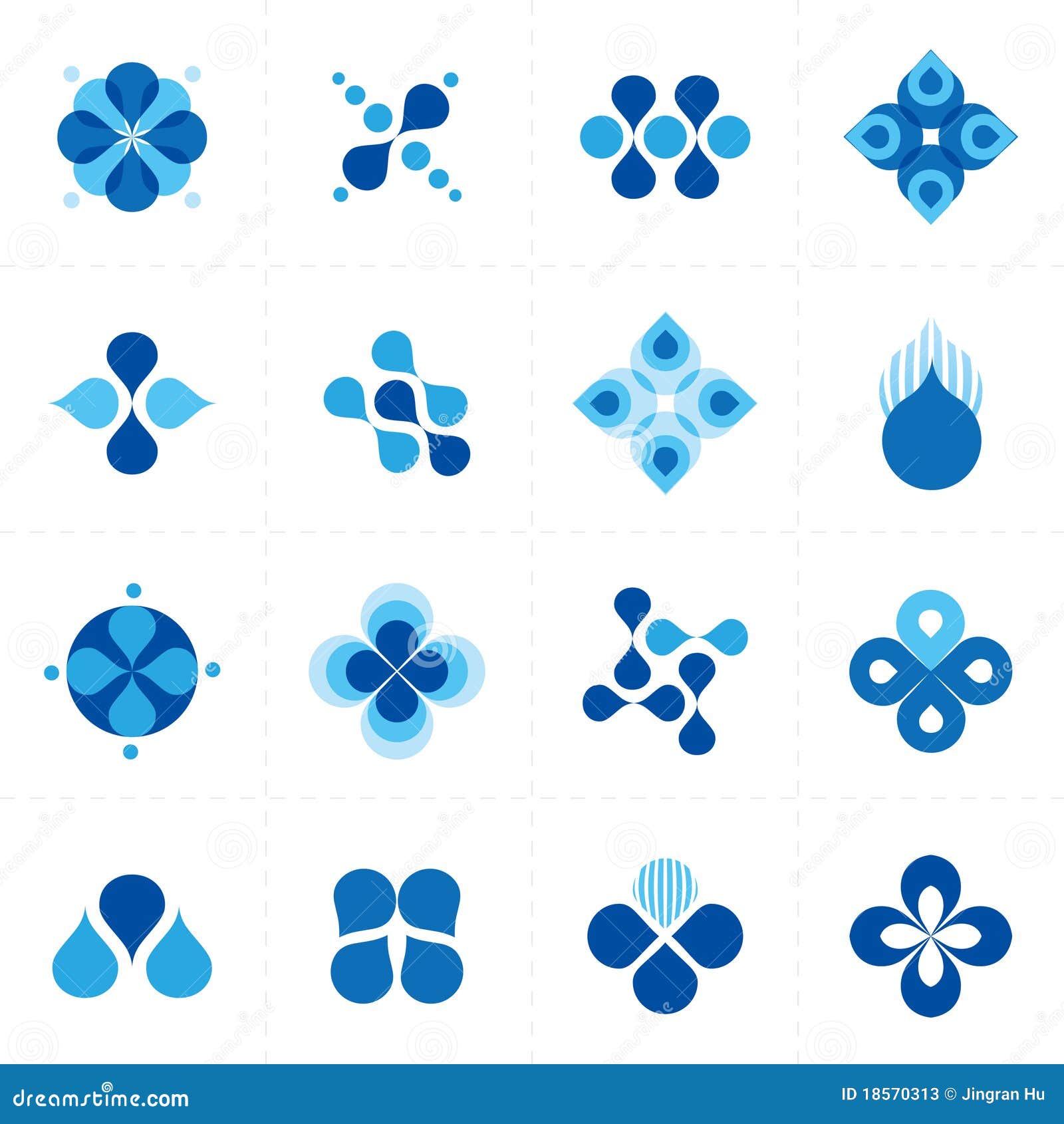 Blue design element stock vector. Illustration of modern - 18570313