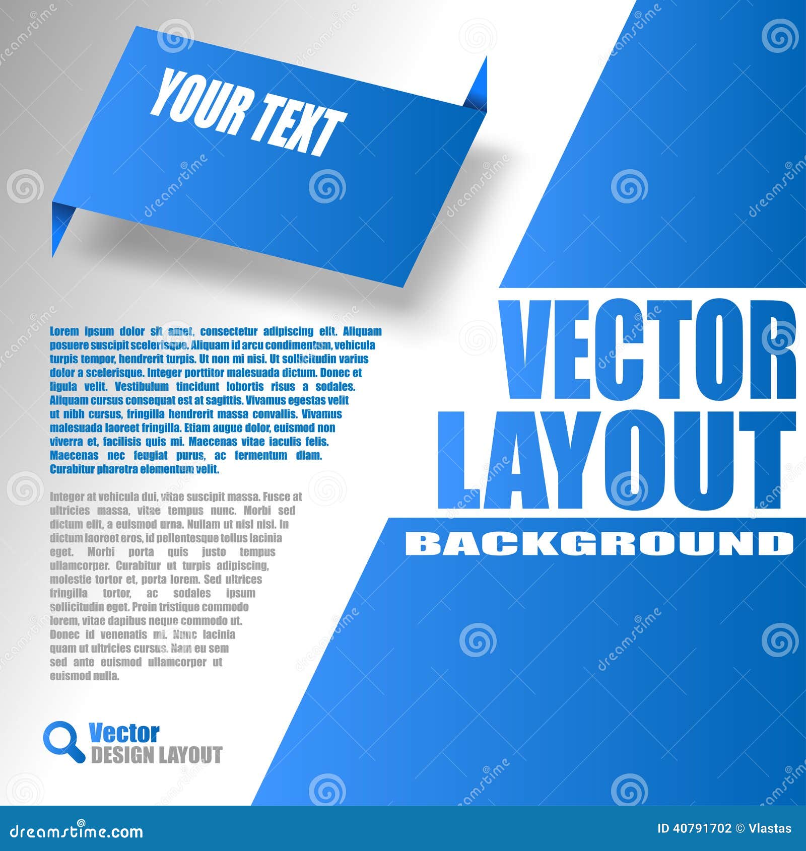 Blue Design stock vector. Illustration of annual, decoration - 40791702