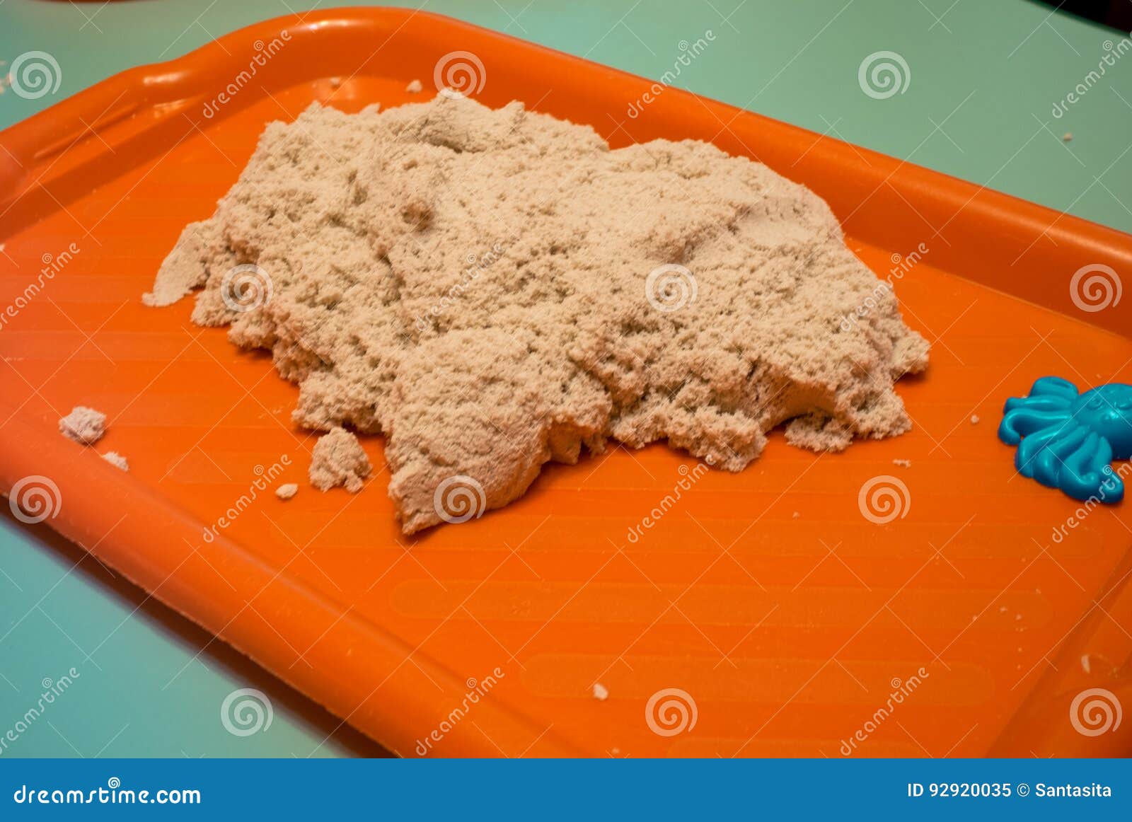 The Blue Desk is the Educational Lesson of Cosmic Sand in the Tray ...