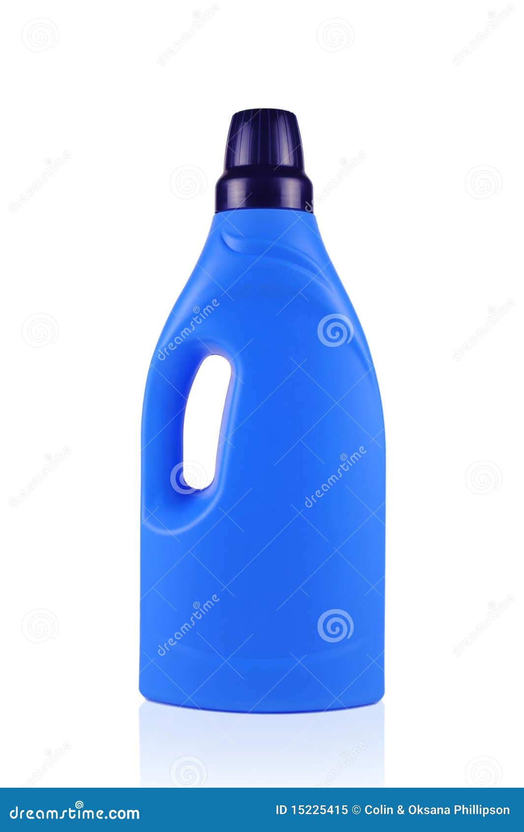 Blue Detergent Bottle stock image. Image of recycling - 15225415