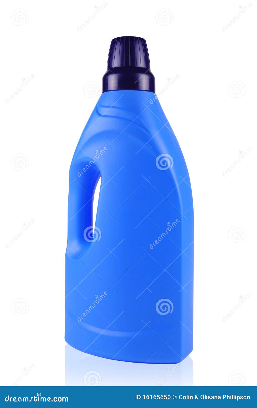 Blue Detergent Bottle stock photo. Image of bottle, softener - 16165650