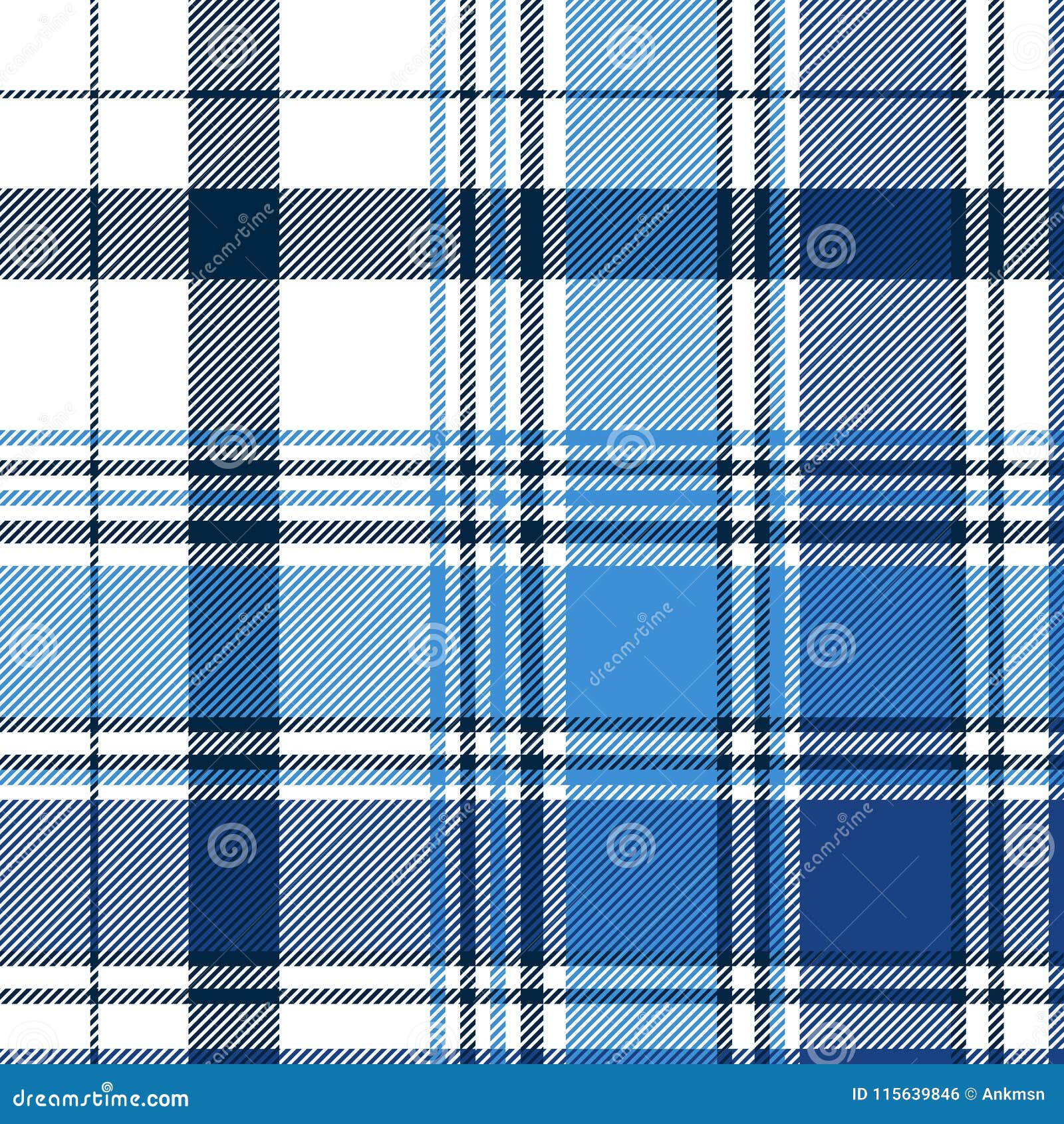 Blue Diagonal Abstract Plaid Seamless Pattern Stock Vector ...