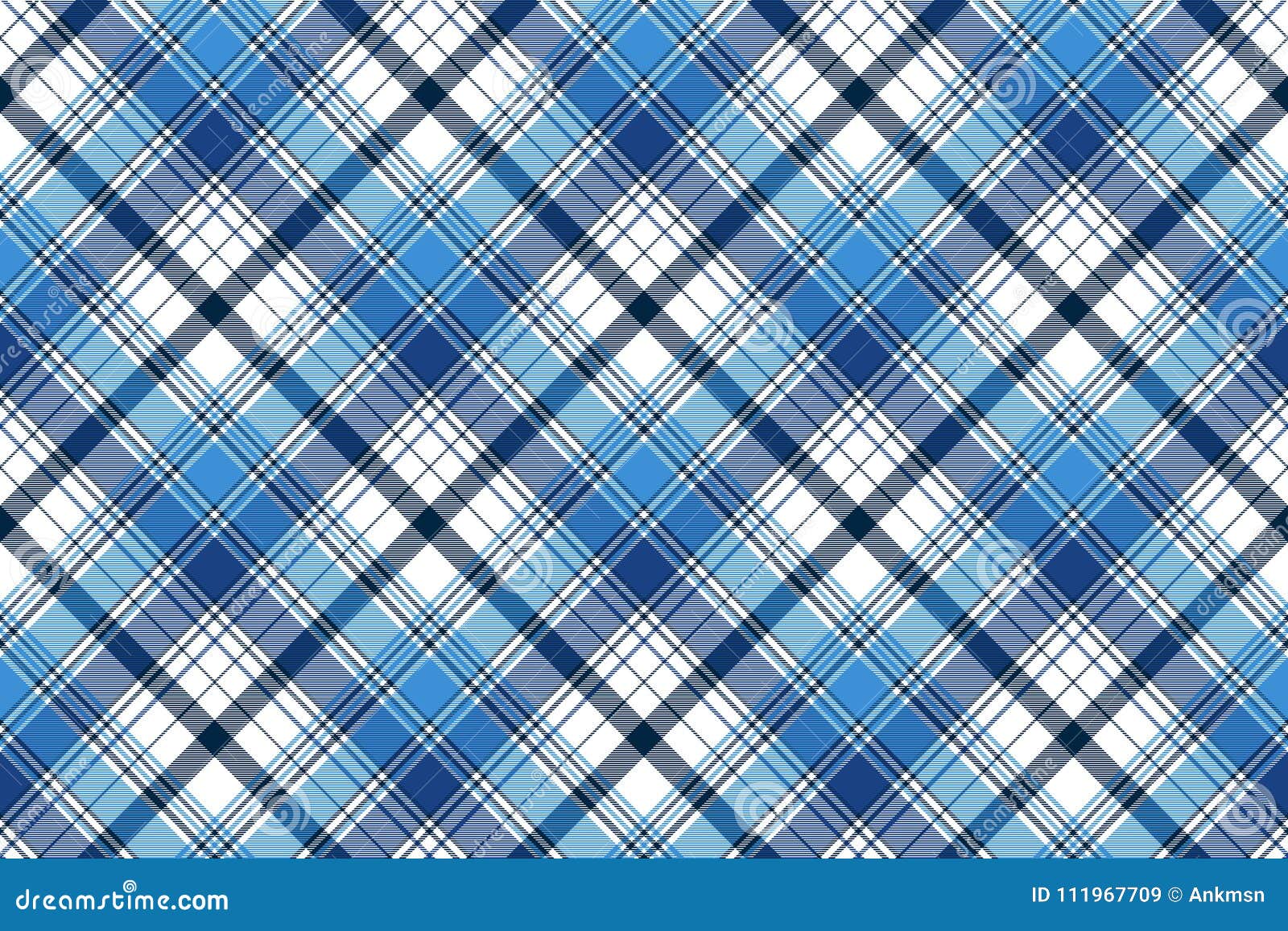 Blue Diagonal Abstract Plaid Seamless Pattern Stock Vector ...
