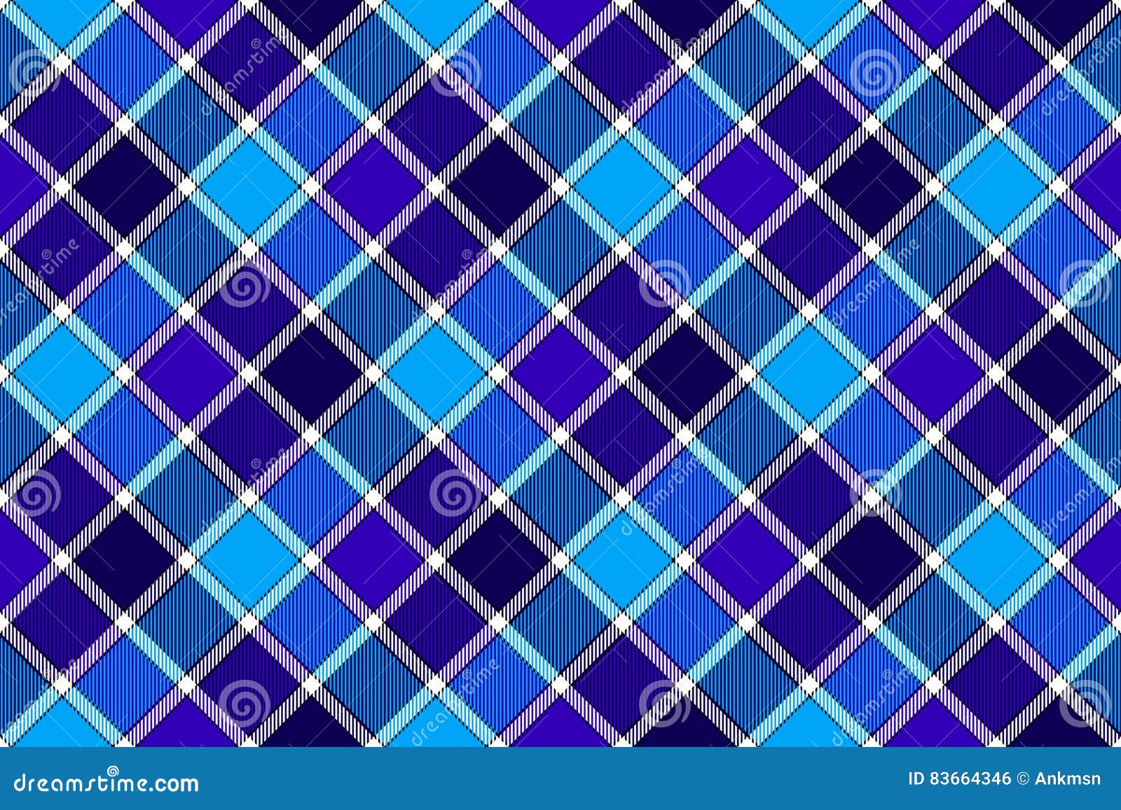 Blue Diagonal Check Seamless Background Stock Vector - Illustration of ...