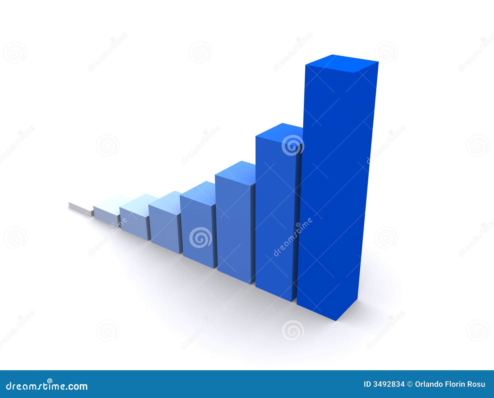 Blue diagram stock illustration. Illustration of ladder - 3492834